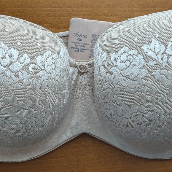 Soma | Intimates & Sleepwear | Soma White Lace Fullcoverage Bra | Poshmark